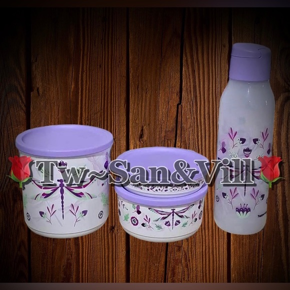 Tupperware | Kitchen | Tupperware Dragonfly Small Basic Bright Round ...